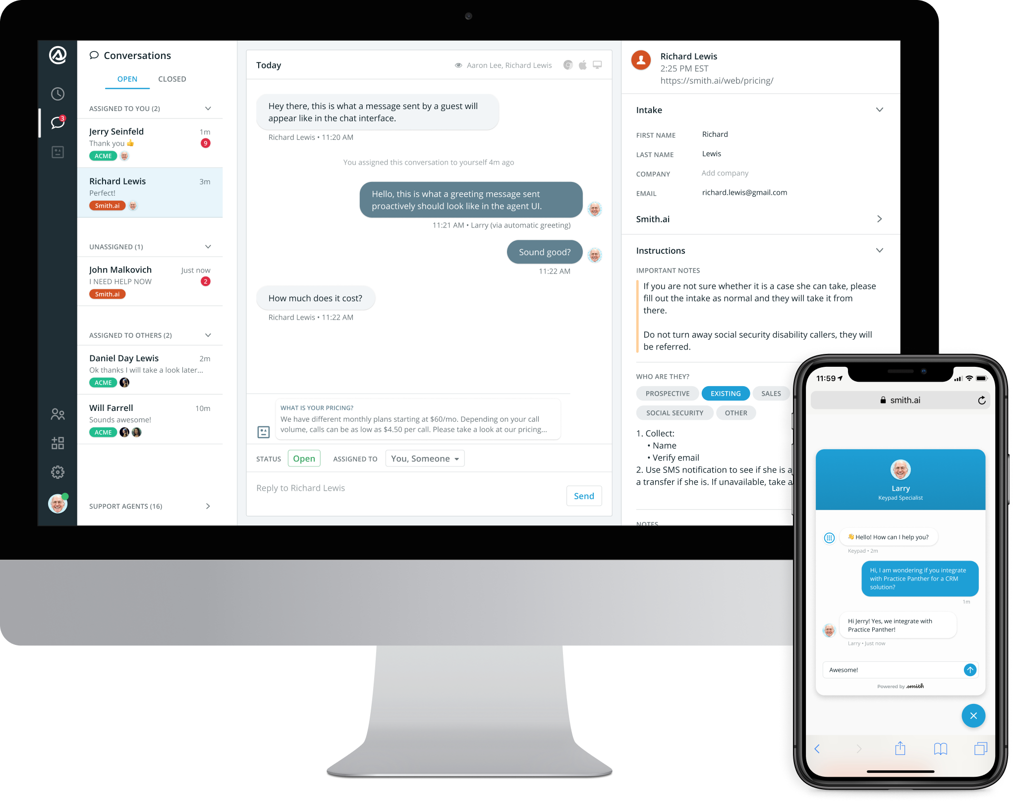 Smith.ai Chat by Filip Skrzesinski